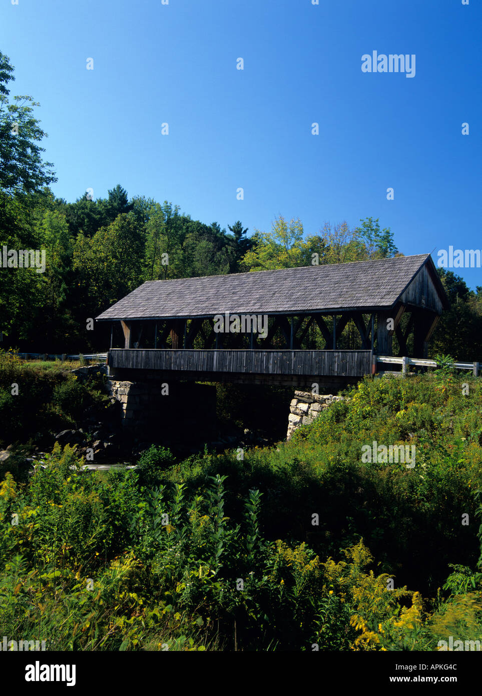 Packard Hill Covered Bridge which crosses the Mascoma River Located in ...