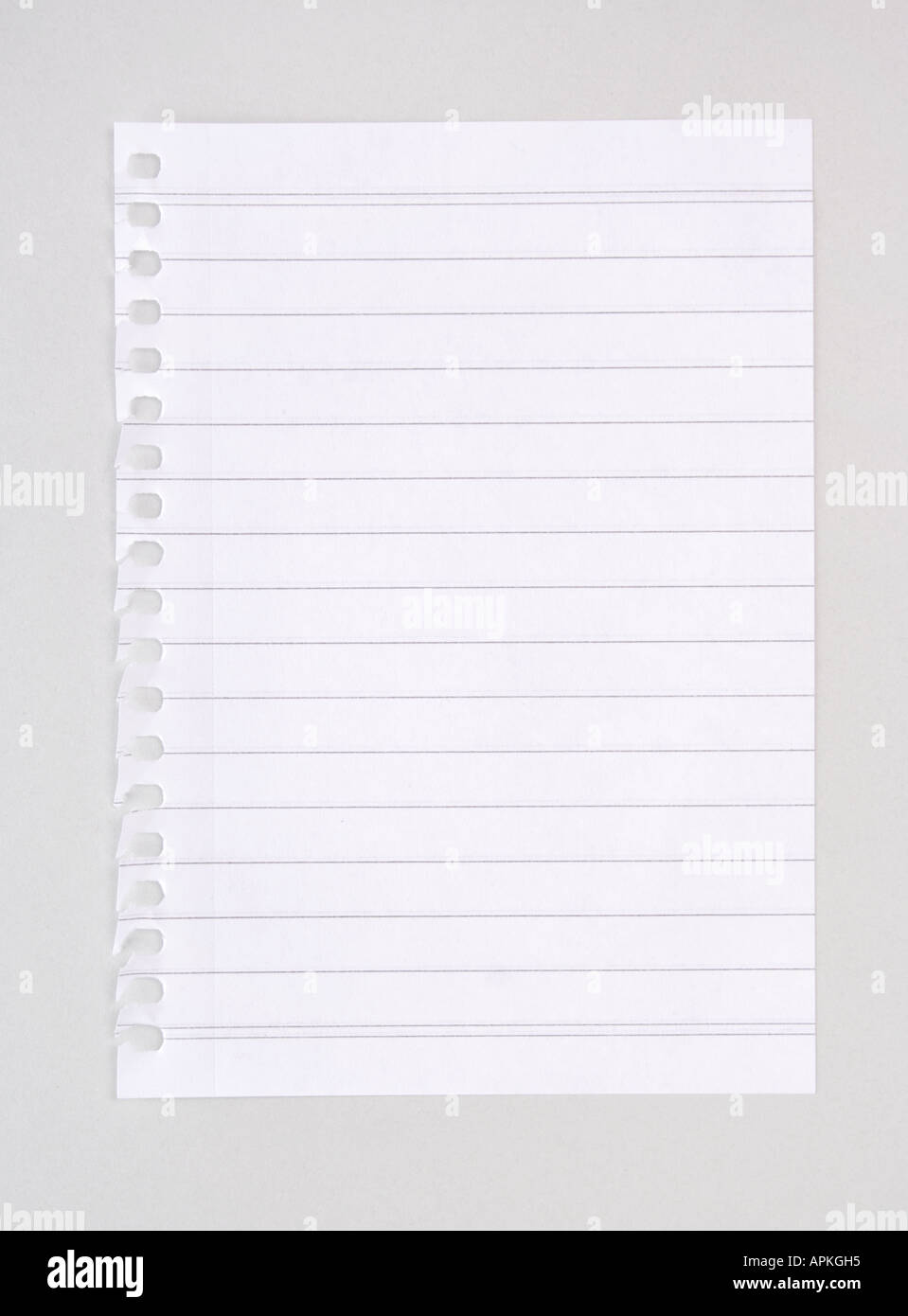 Lined Notebook Paper Stock Photo - Alamy