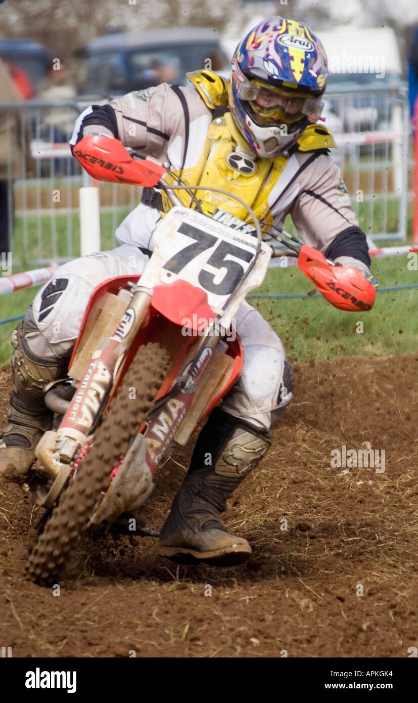 Motorcycle cornering motocross hi-res stock photography and images - Alamy