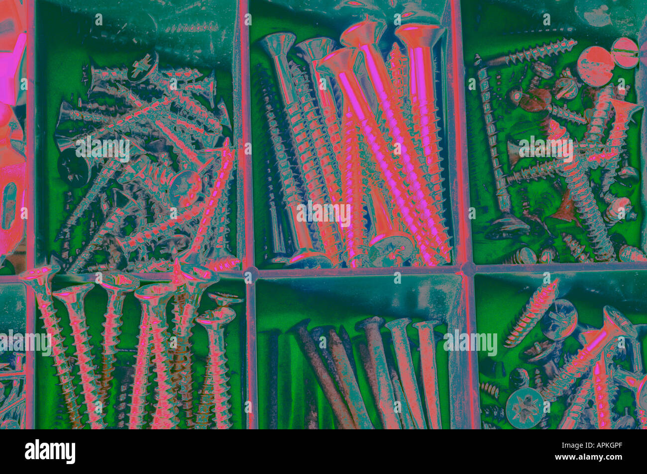 Sorted screws nuts bolts hi-res stock photography and images - Alamy