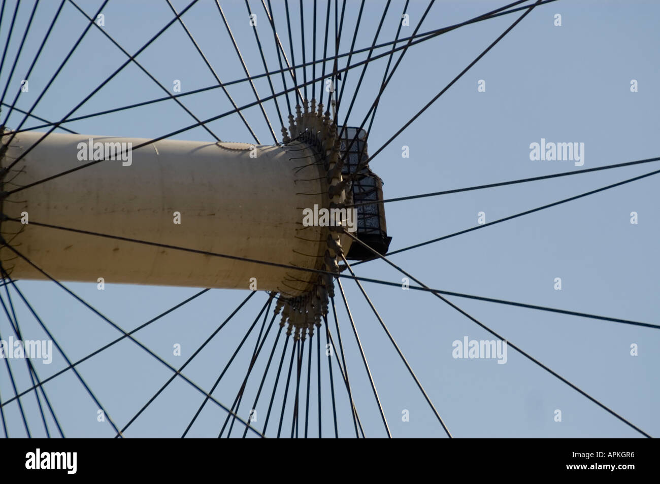 Spokes of the giant wheel of the London Eye, LONDON, UK Stock Photo - Alamy