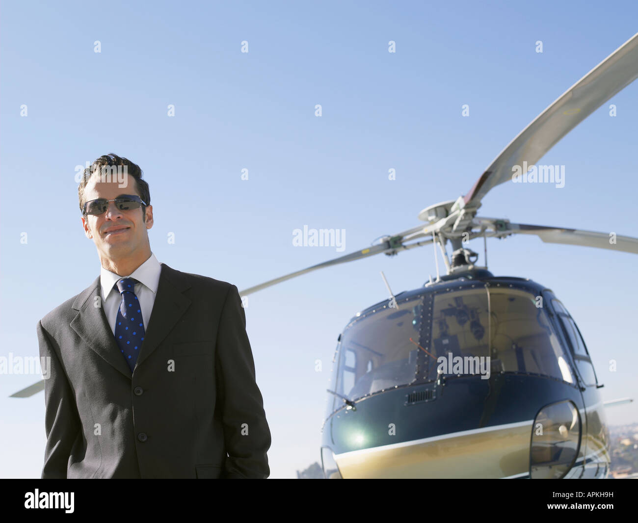 Businessman helicopter hi-res stock photography and images - Alamy