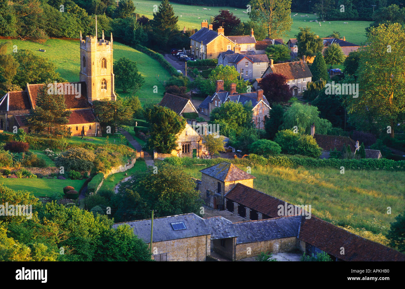 Corton Denham Somerset England UK Stock Photo - Alamy