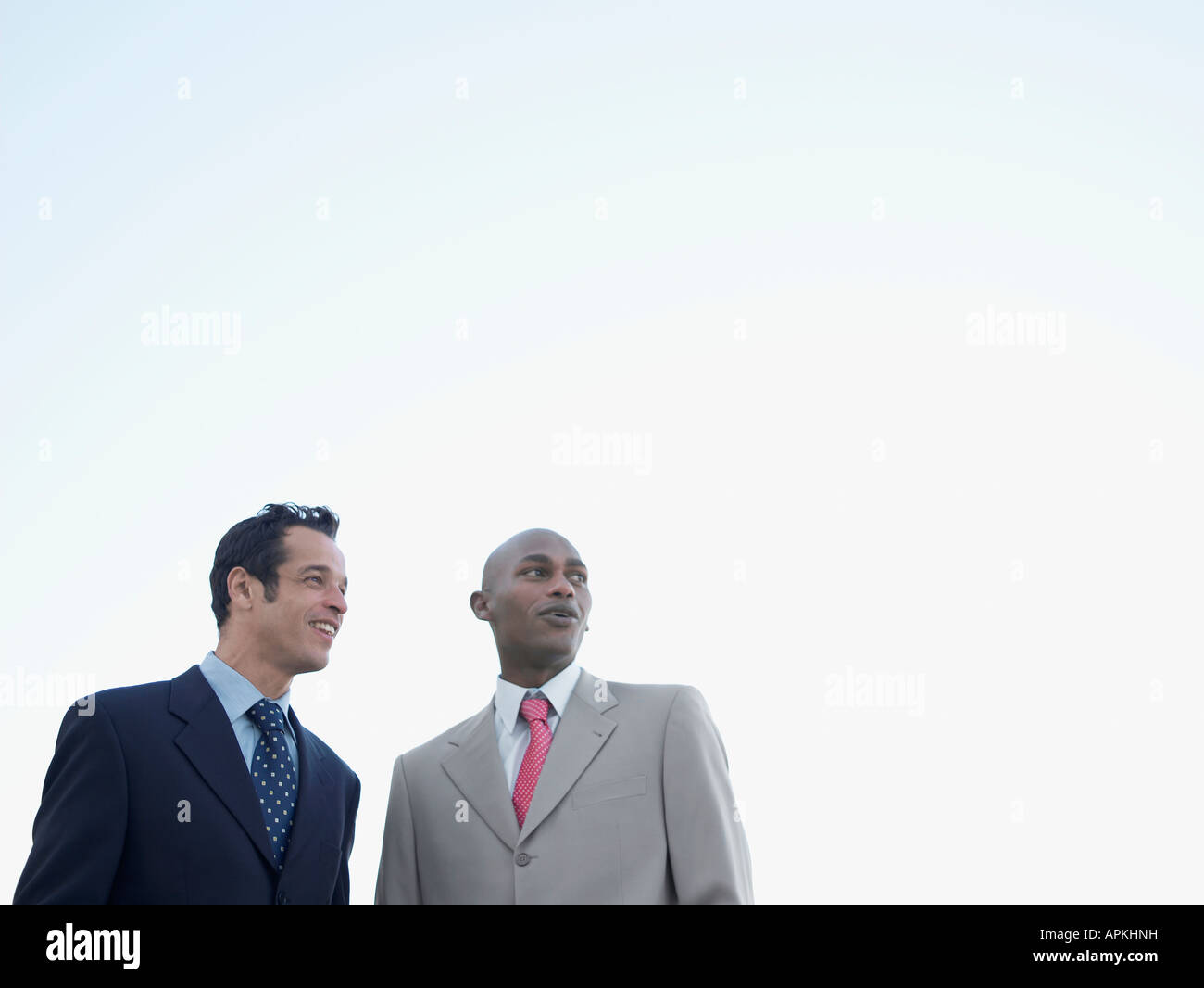 Two businessmen (low angle view Stock Photo - Alamy