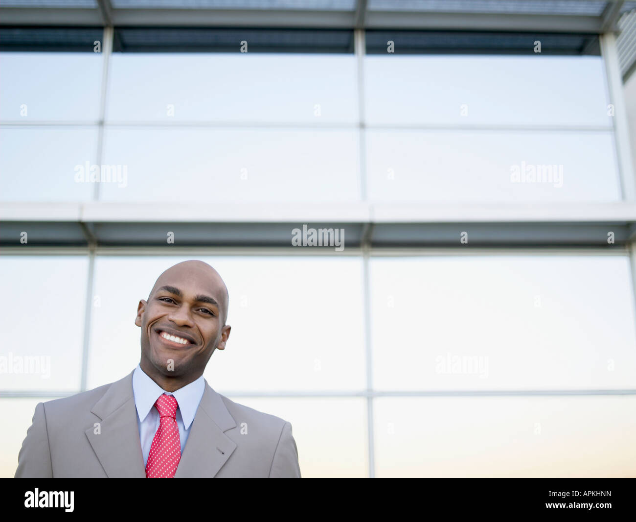 Businessman smiling (portrait Stock Photo - Alamy