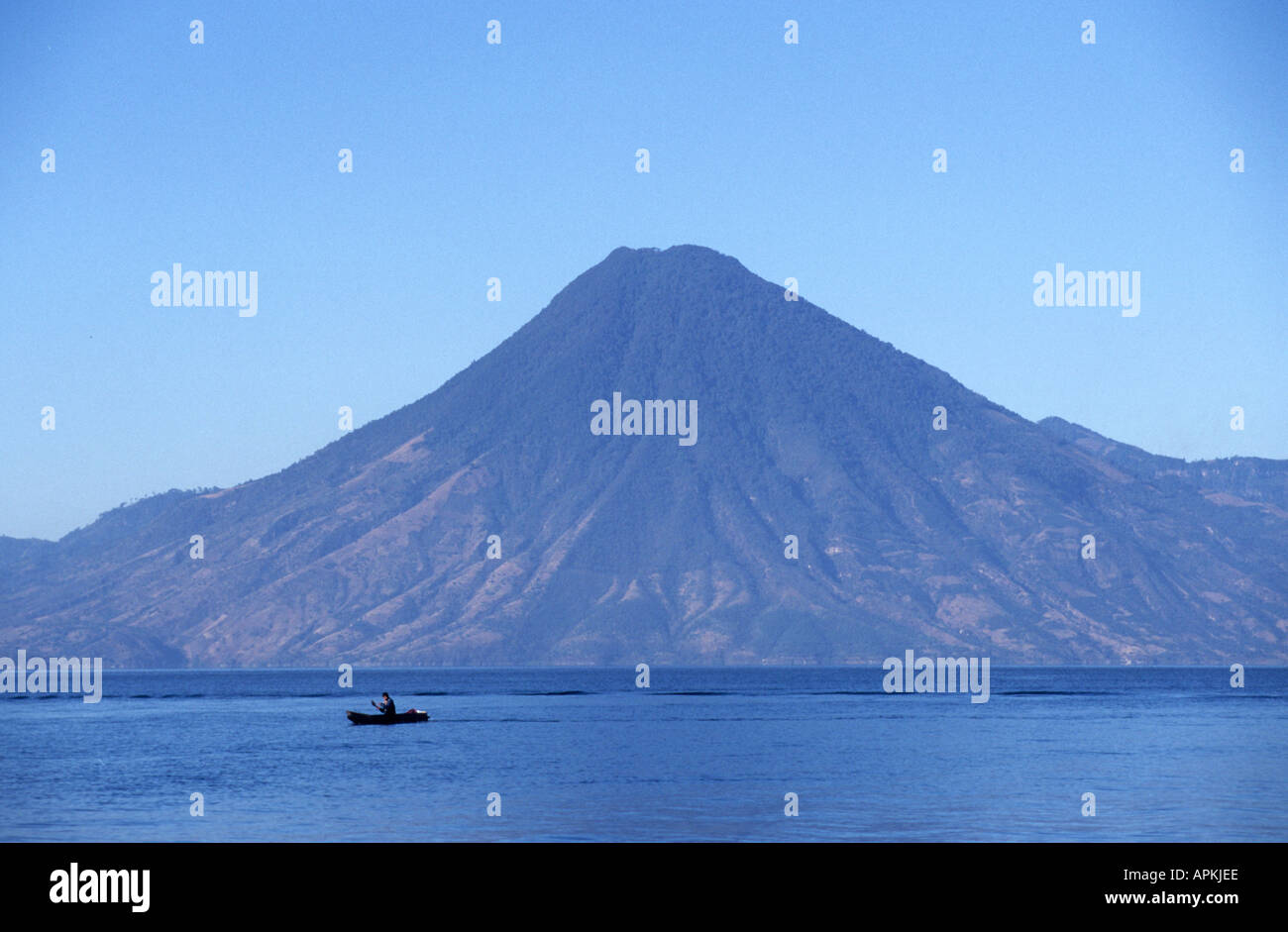 Toliman volcano Lago de Atitlan Antigua Guatemala Stock Photo - Alamy