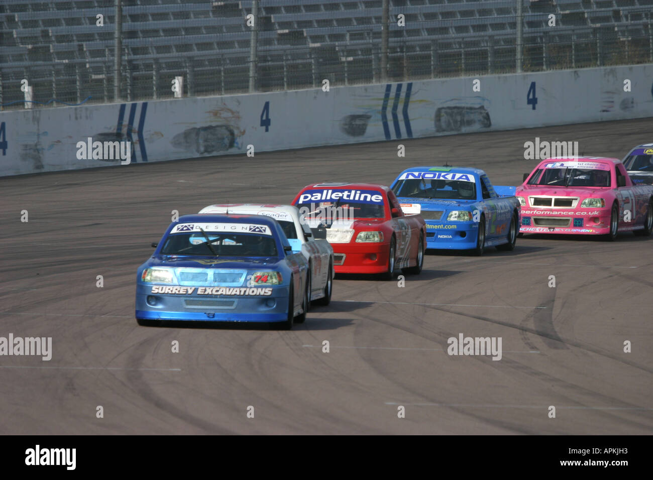 Racing pick up trucks Stock Photo - Alamy