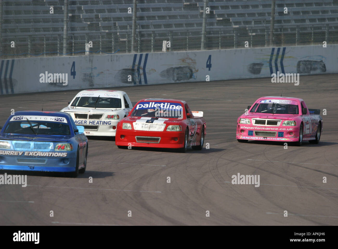 Racing pick up trucks Stock Photo - Alamy