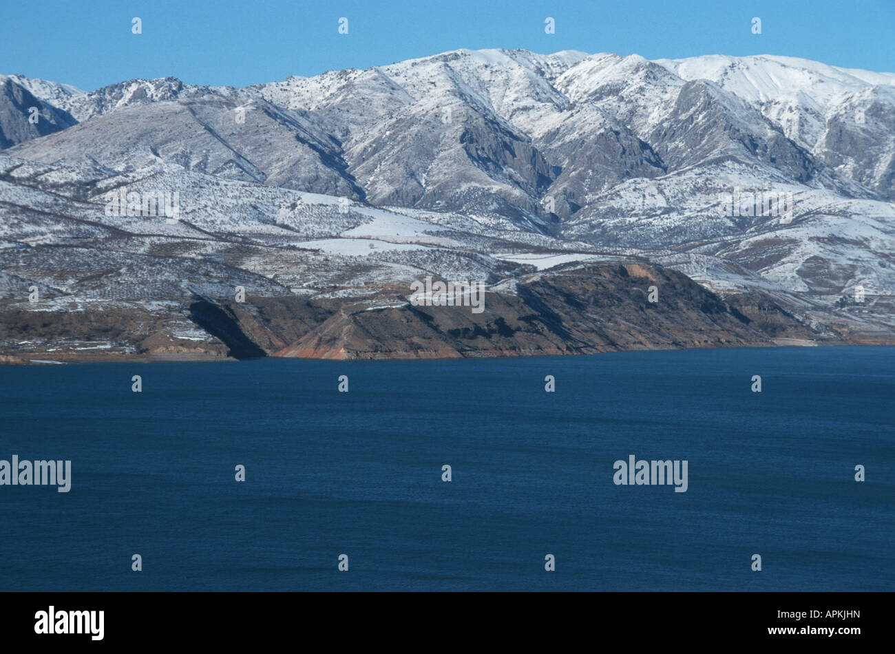 Water reservoir in the western tien shan hi-res stock photography and ...