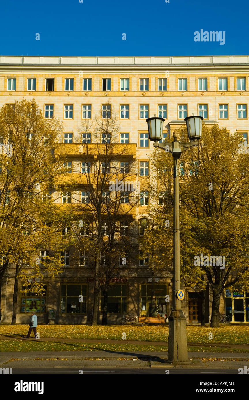 Karl Marx Strasse in Autumn in east Berlin Germany EU Stock Photo - Alamy