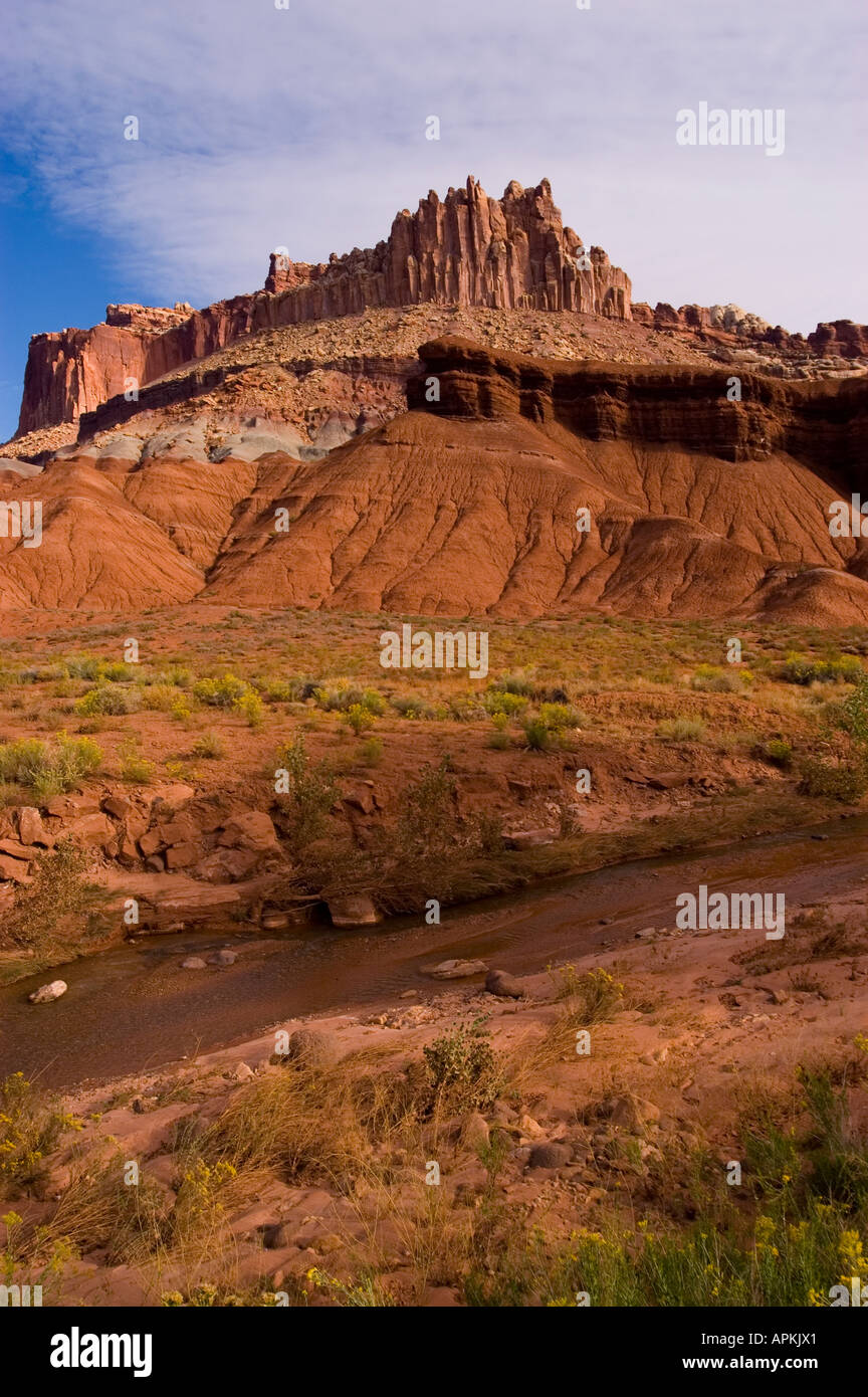 Capitol Reef National Park Utah UT The Castle from the Visitor's Center ...