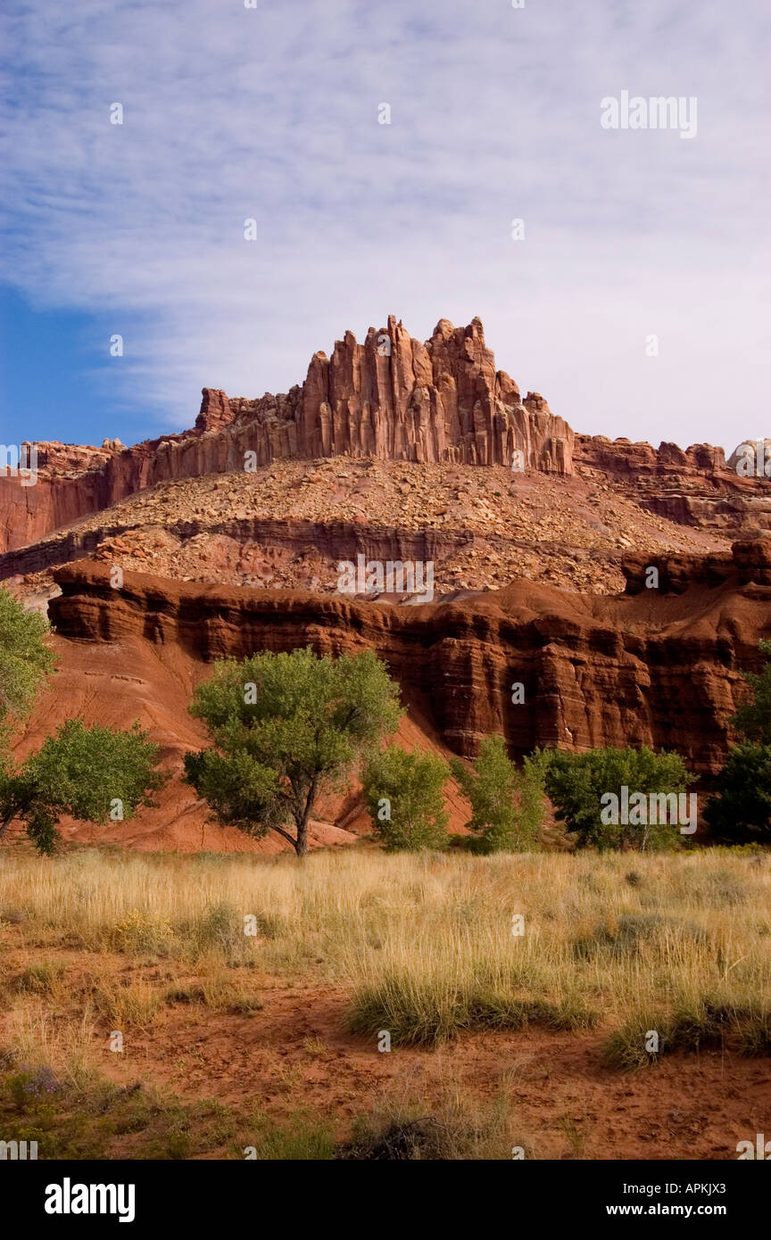 Capitol Reef National Park Utah UT The Castle from the Visitor s Center ...