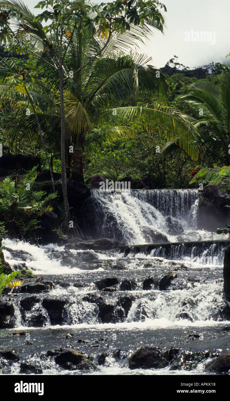 Costa Rica Countryside Waterfall Cascade River Stock Photo - Alamy