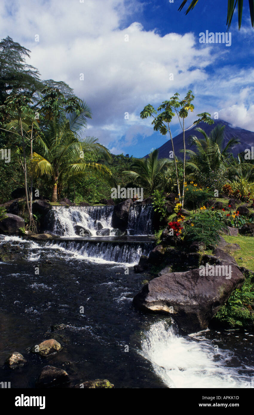 Costa Rica Countryside Waterfall Cascade River Stock Photo - Alamy