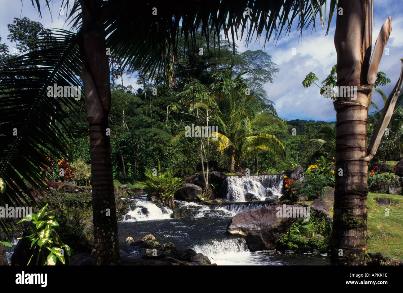 Costa Rica Countryside Waterfall Cascade River Stock Photo - Alamy