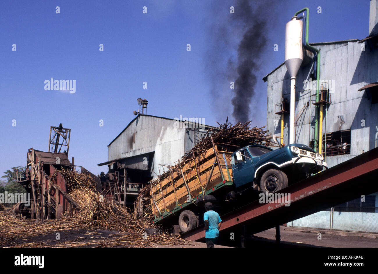 Sugar cane refinery Transport San Salvador Stock Photo - Alamy