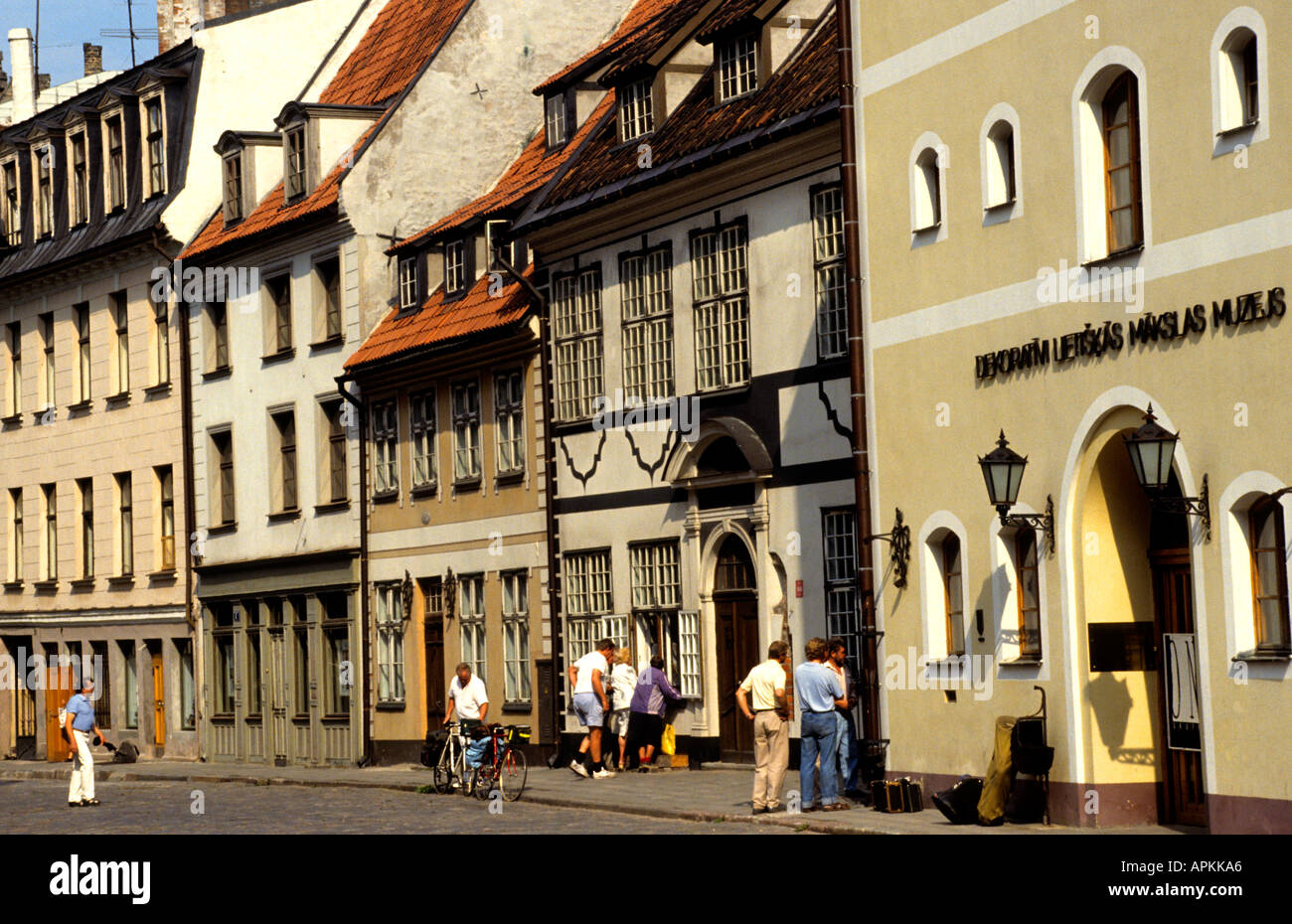 Historic street in riga hi-res stock photography and images - Alamy