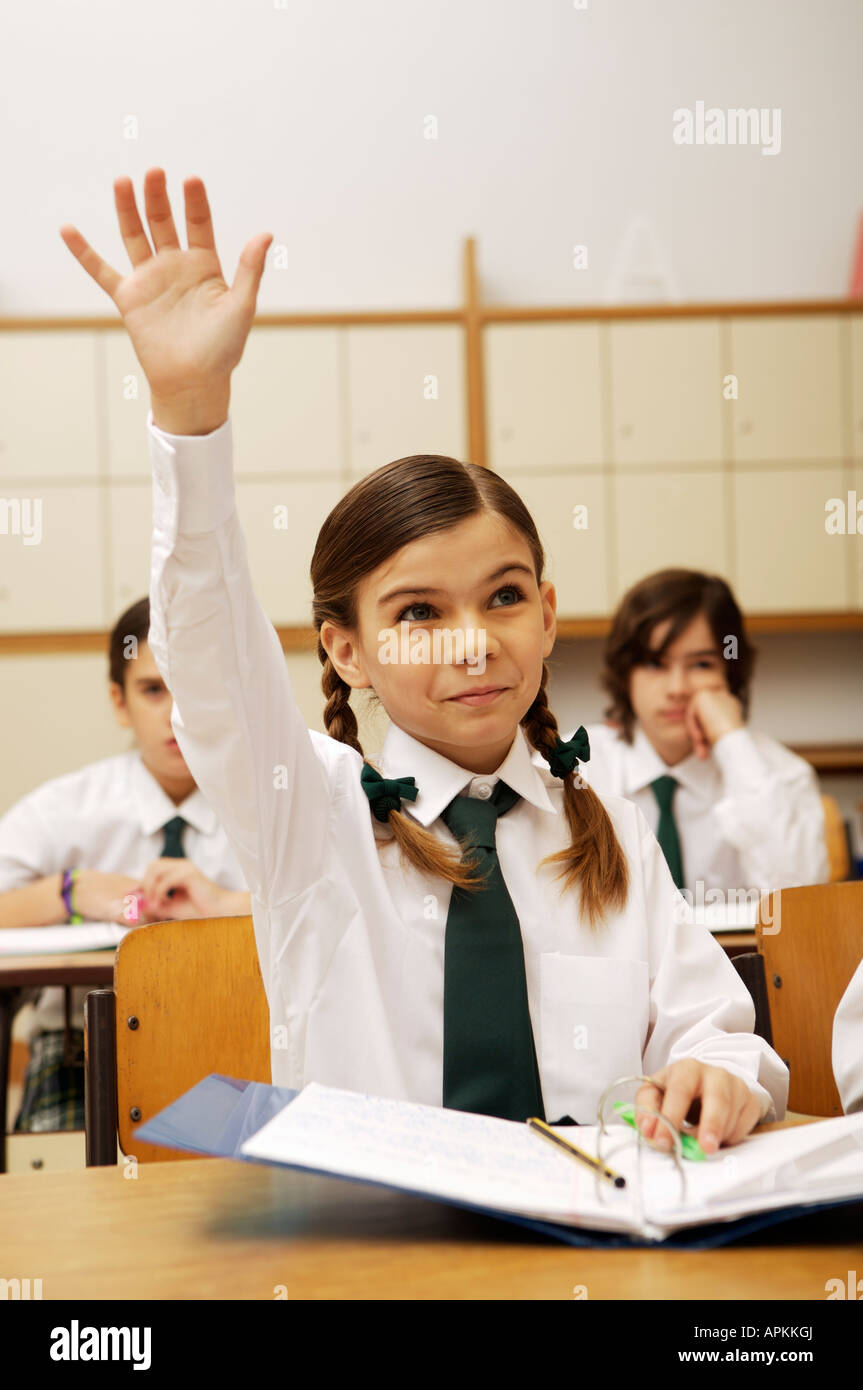 Shy schoolgirls hi-res stock photography and images - Alamy