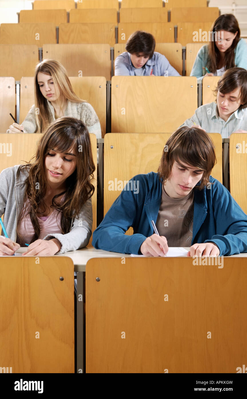 College students taking test hi-res stock photography and images - Alamy