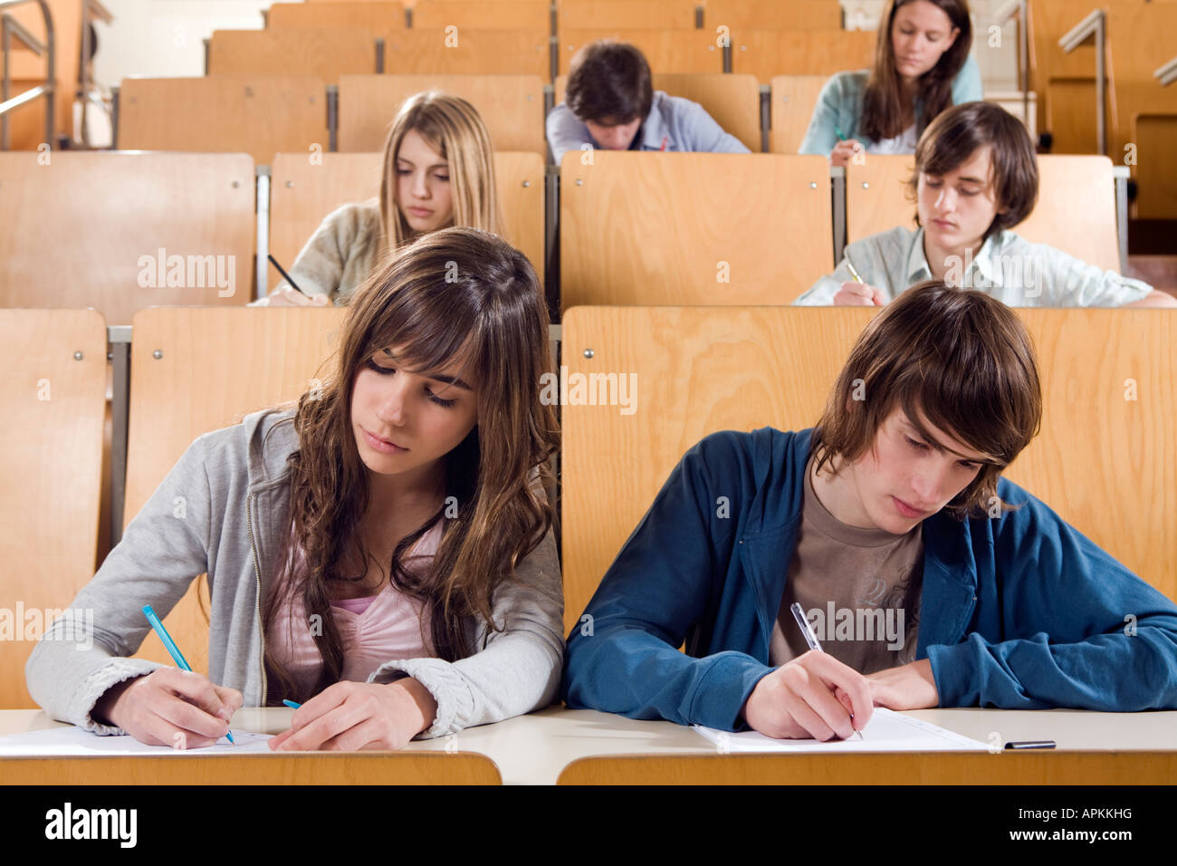 Students in classroom Stock Photo - Alamy