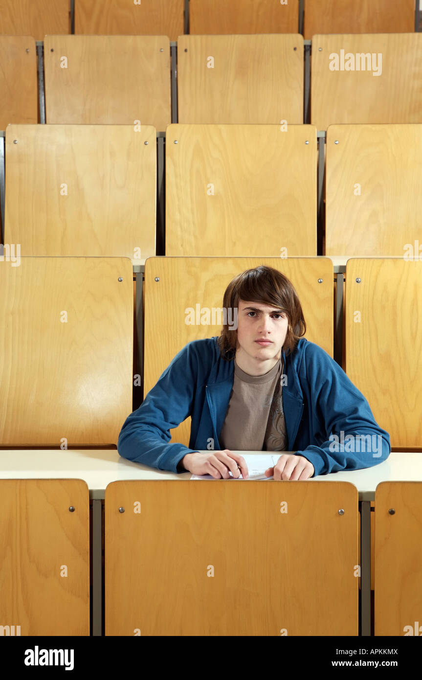 Student in classroom Stock Photo - Alamy