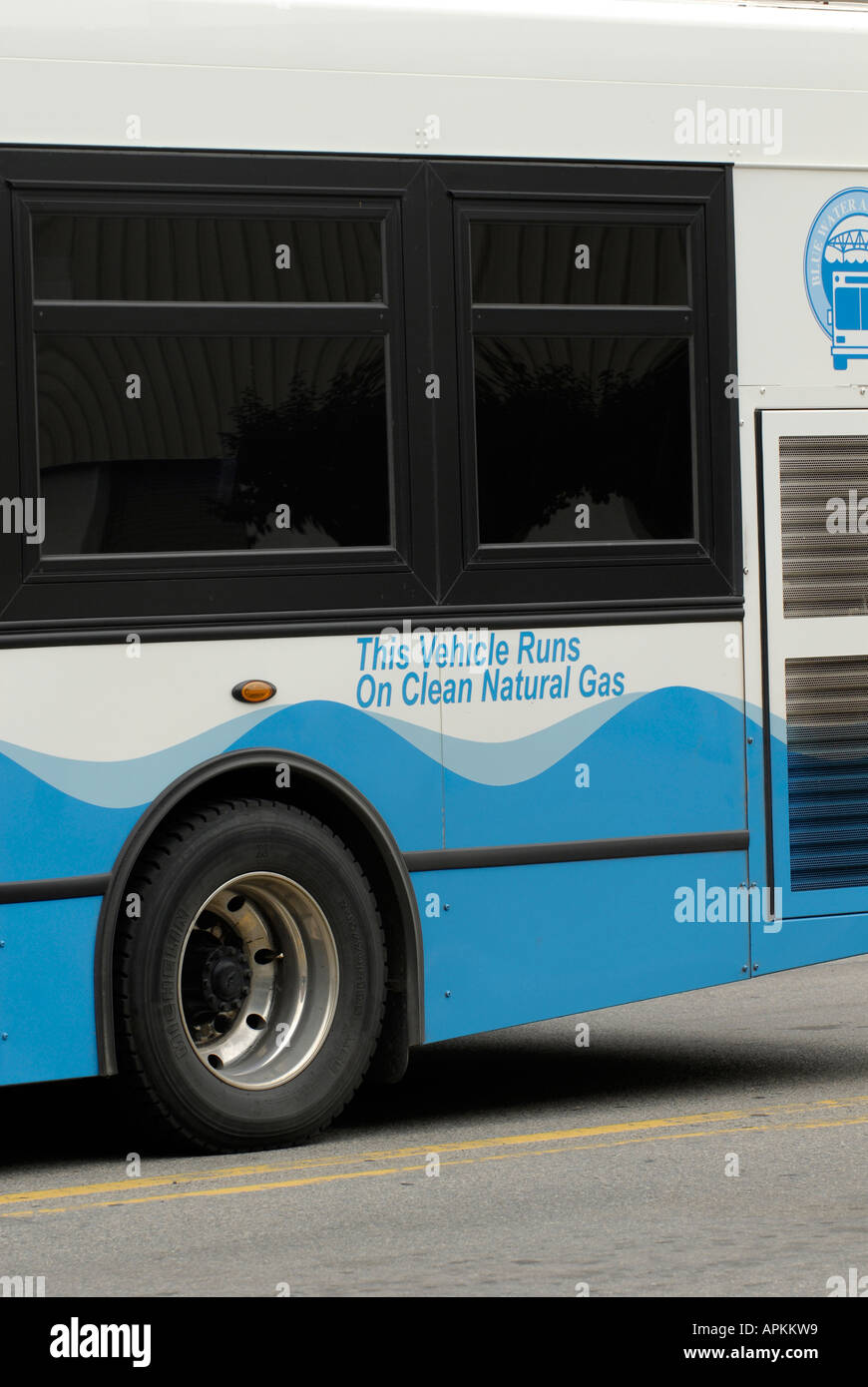 Public transportation bus runs on natural gas Stock Photo - Alamy