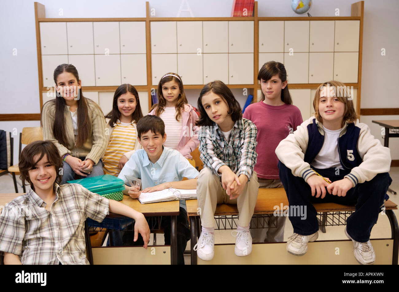 Students in classroom Stock Photo - Alamy