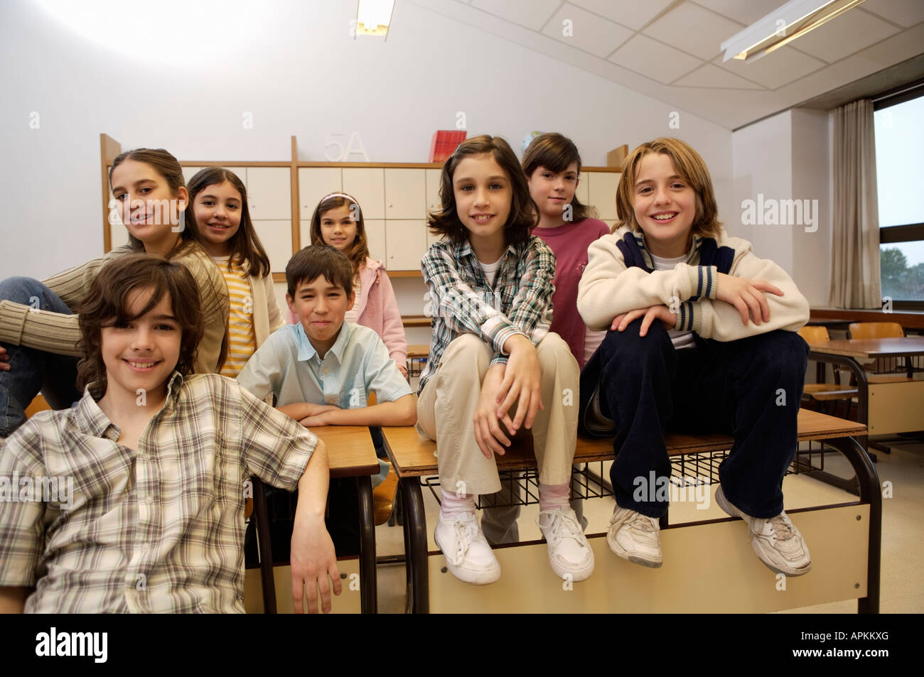 Students in classroom Stock Photo - Alamy