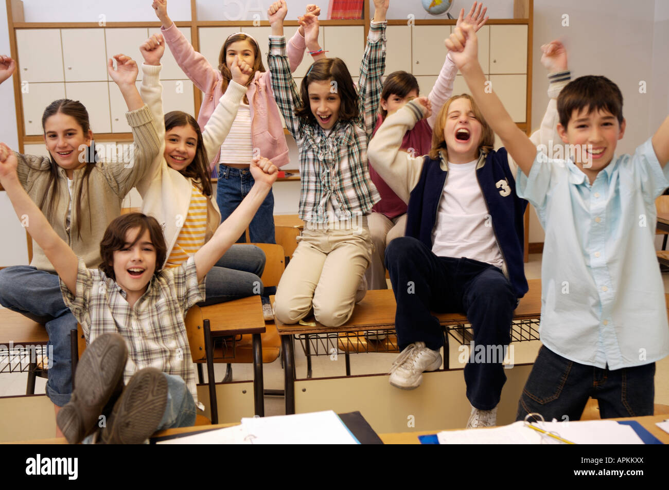 Students in classroom Stock Photo - Alamy