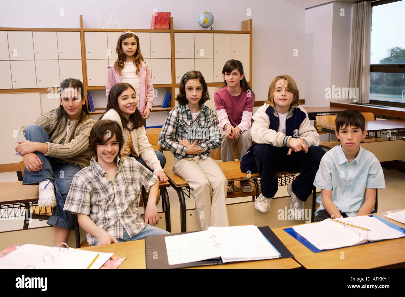 Students in classroom Stock Photo - Alamy