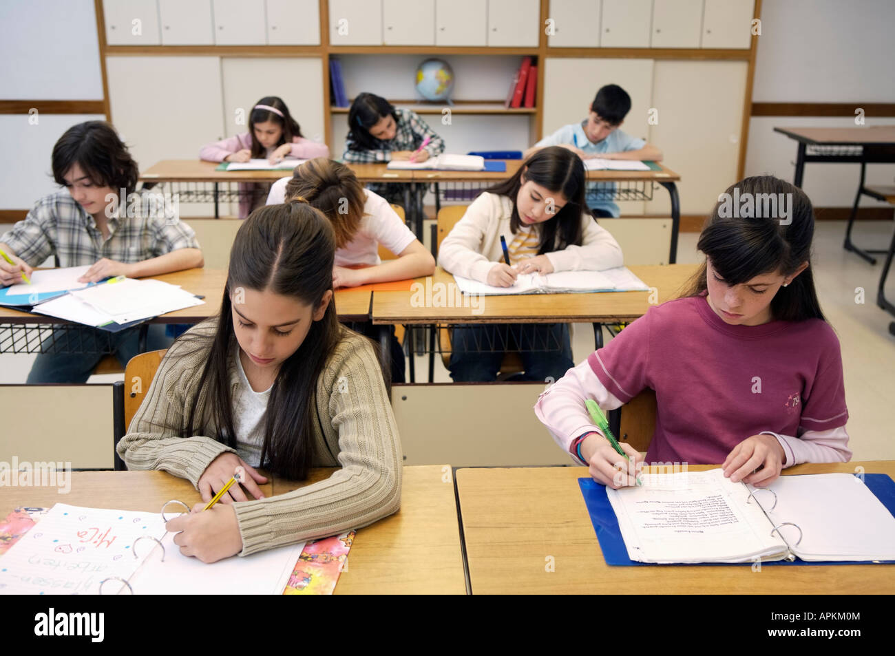 Students in classroom Stock Photo - Alamy