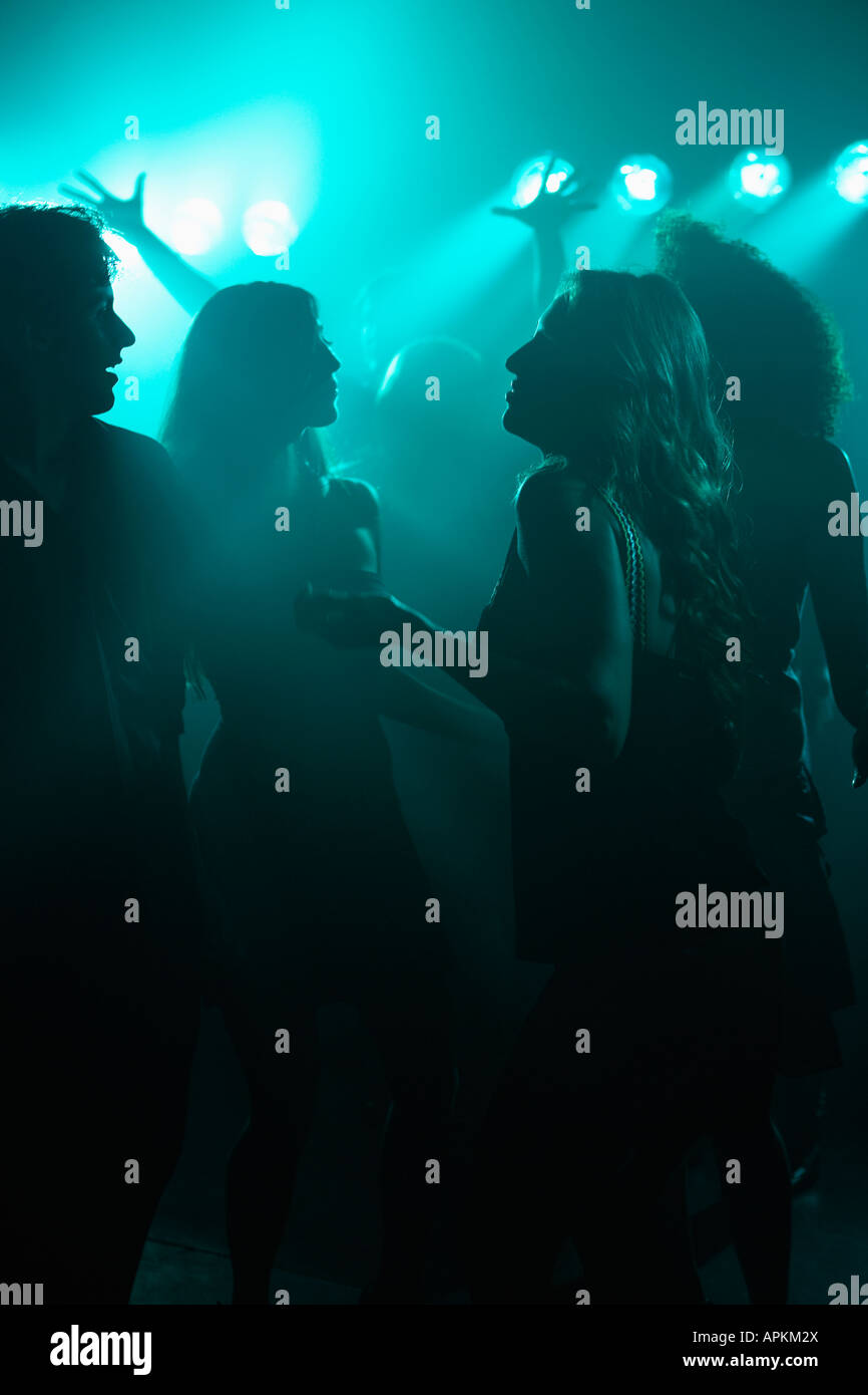 Young people clubbing (back lighting Stock Photo - Alamy