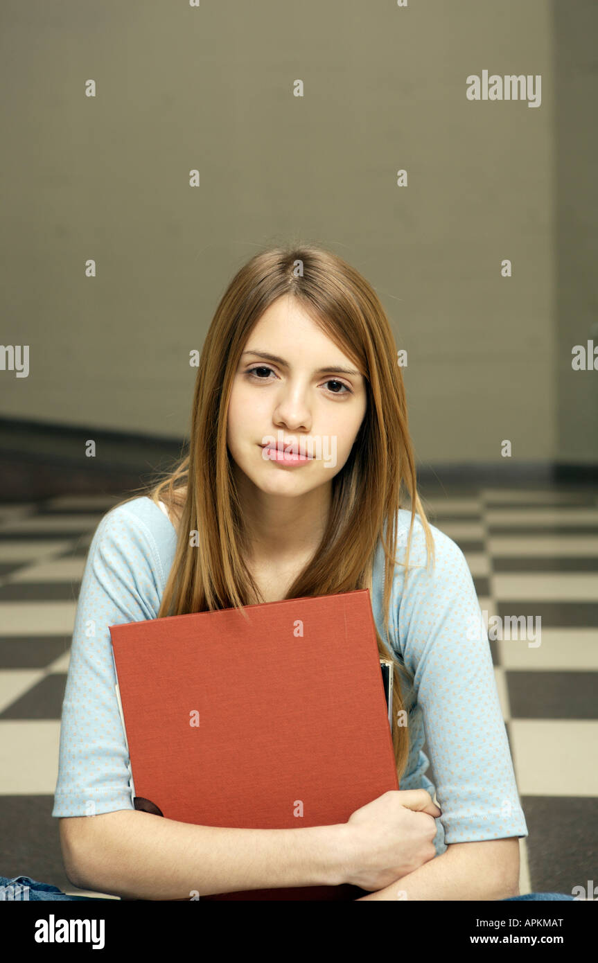 Pretty middle school student sitting hi-res stock photography and ...