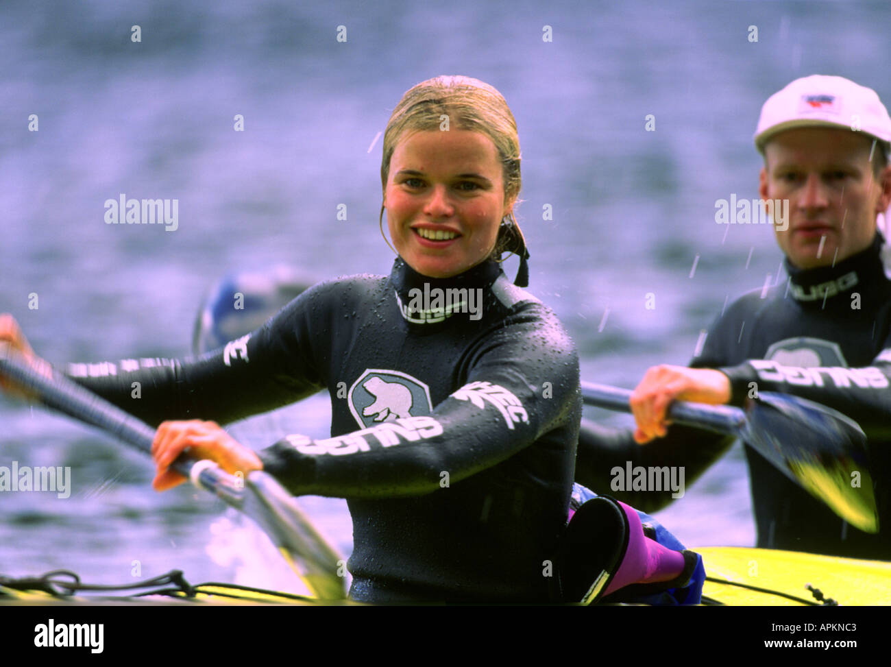 KAYAKING ACTION SCOTLAND Stock Photo - Alamy