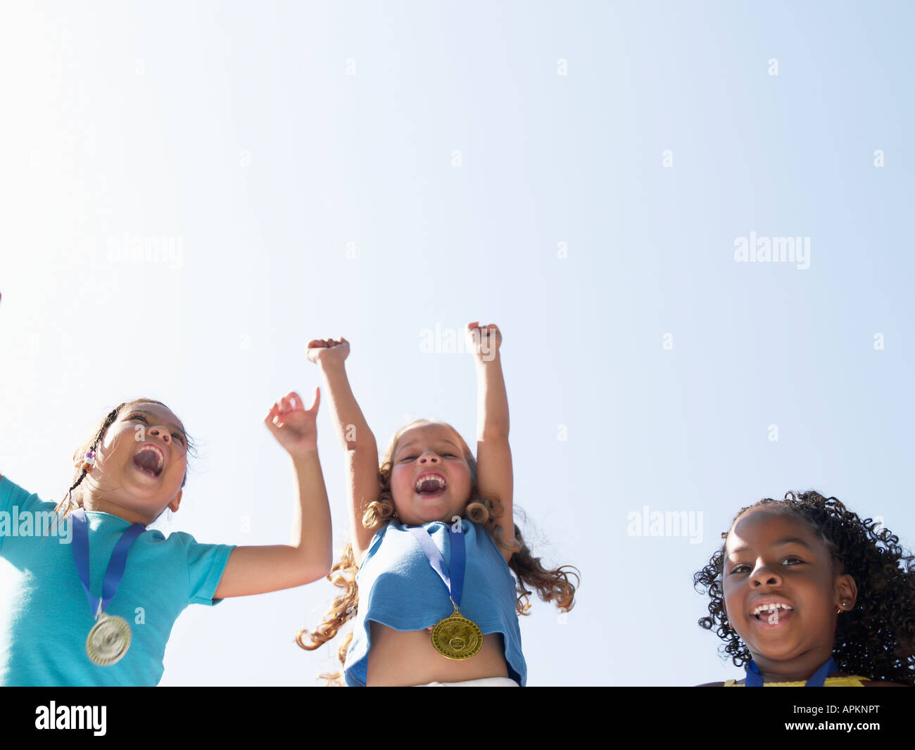 Girls and medals hi-res stock photography and images - Alamy
