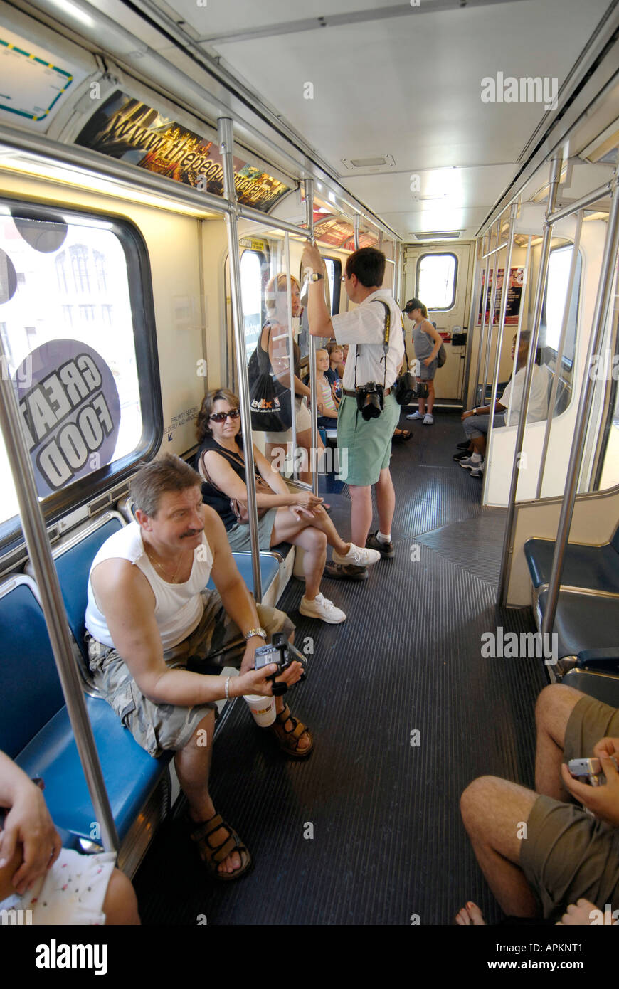 The People Mover above ground train subway system shuttles people ...