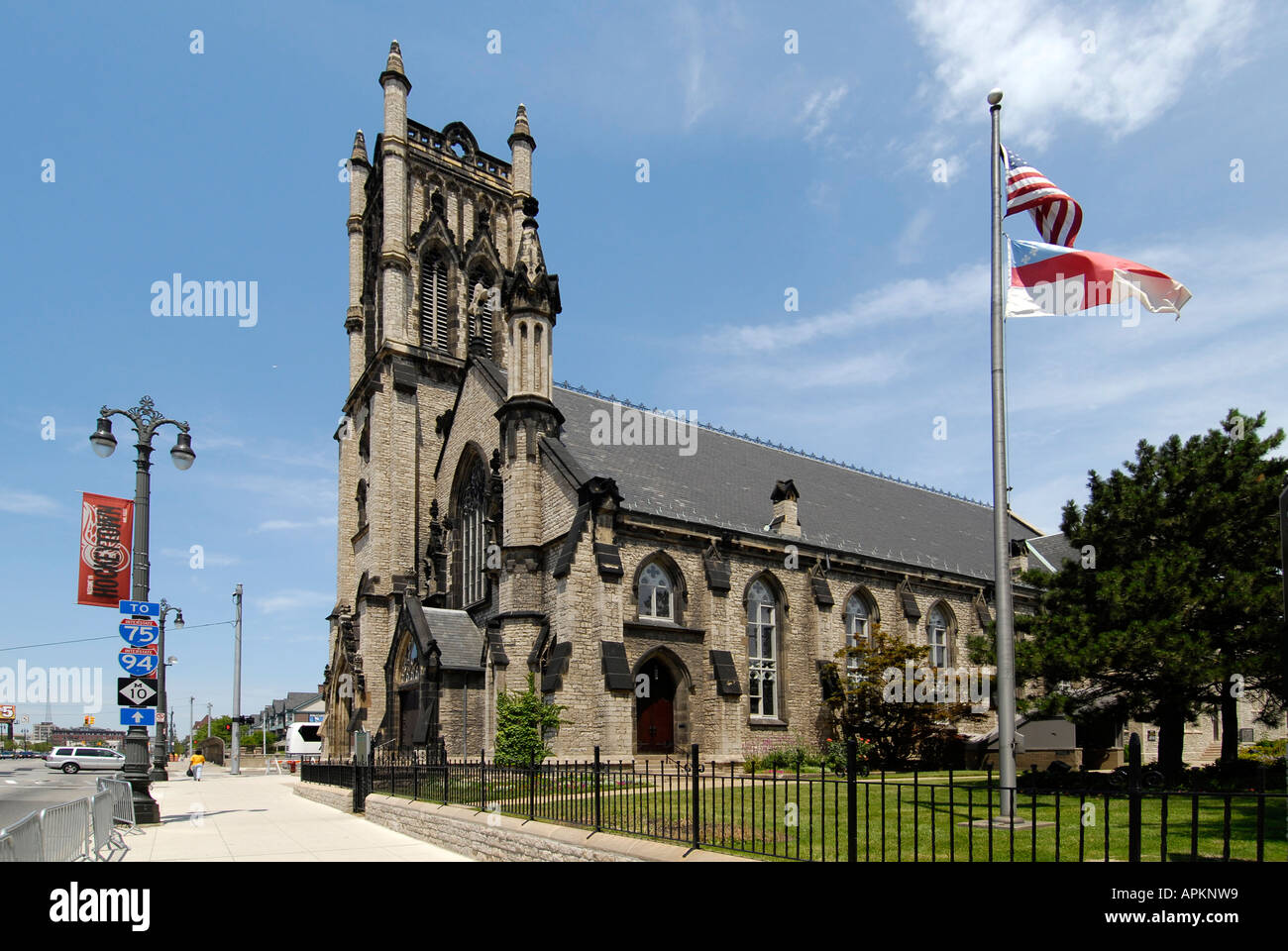 Historic Trinity Lutheran Church downtown Detroit Michigan Stock Photo ...