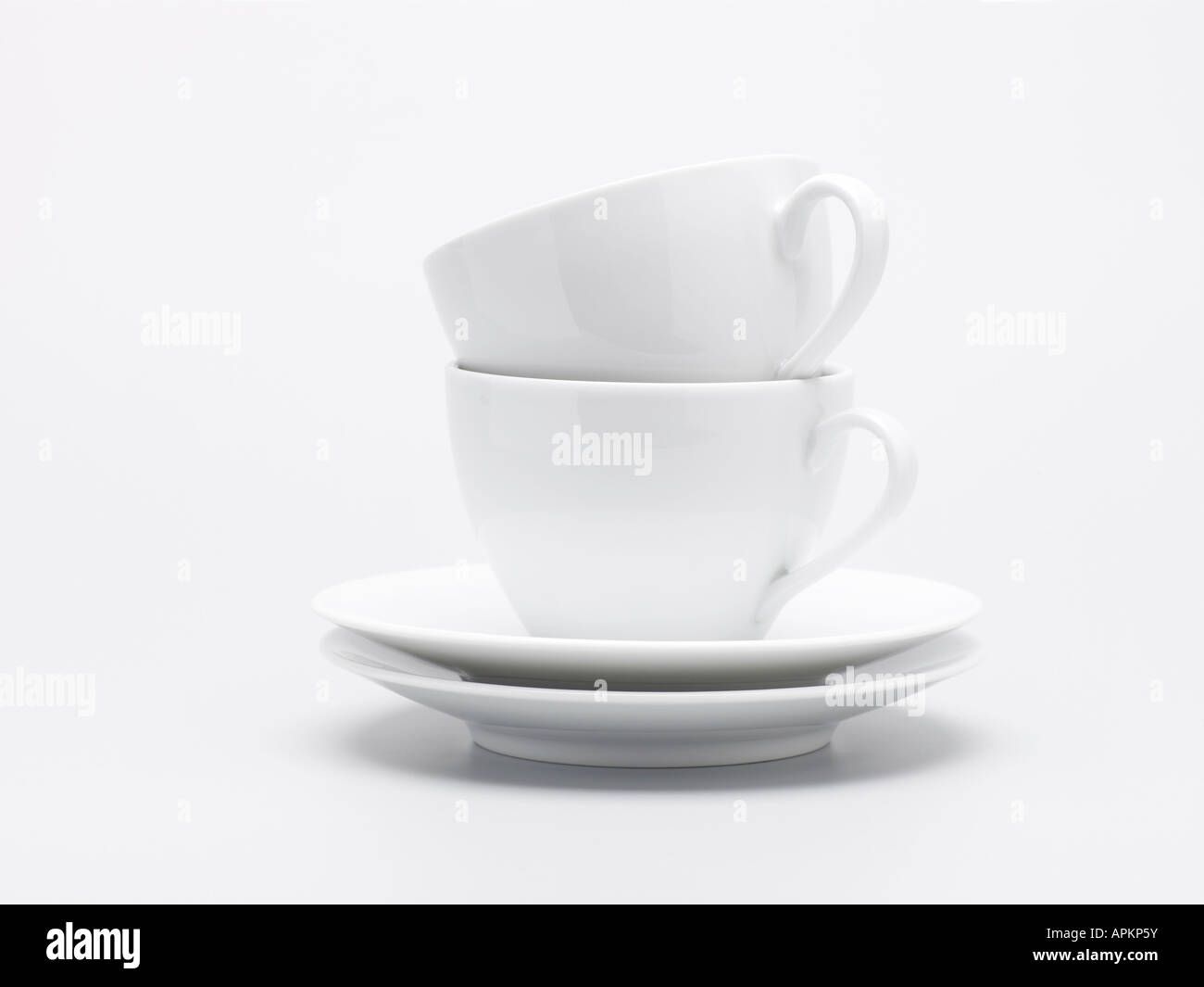 Stack of tea cups Stock Photo - Alamy