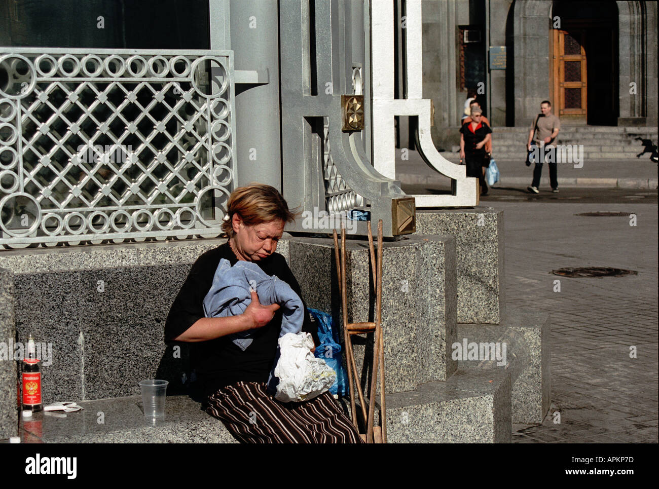 Ill homeless woman hi-res stock photography and images - Alamy