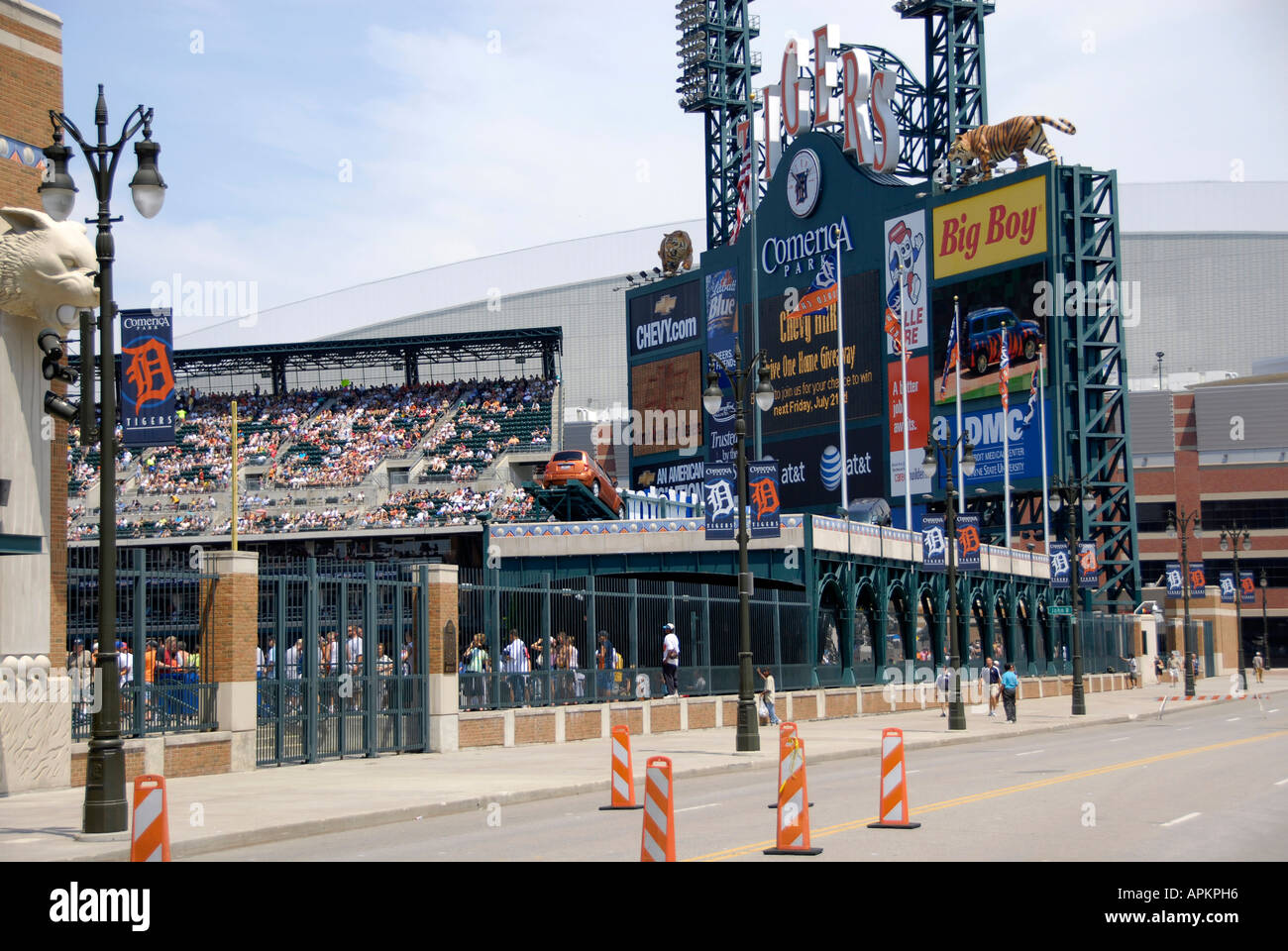 Comerica Ball Park home of the Detroit Tigers professional baseball ...