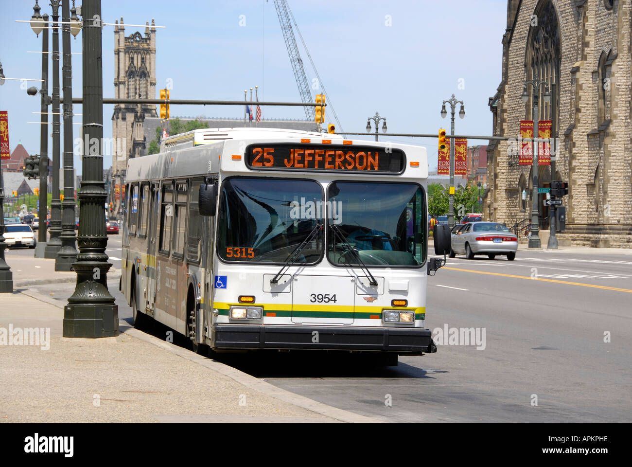 Detroit Michigan Bus as part of the rapid transit system to move people ...