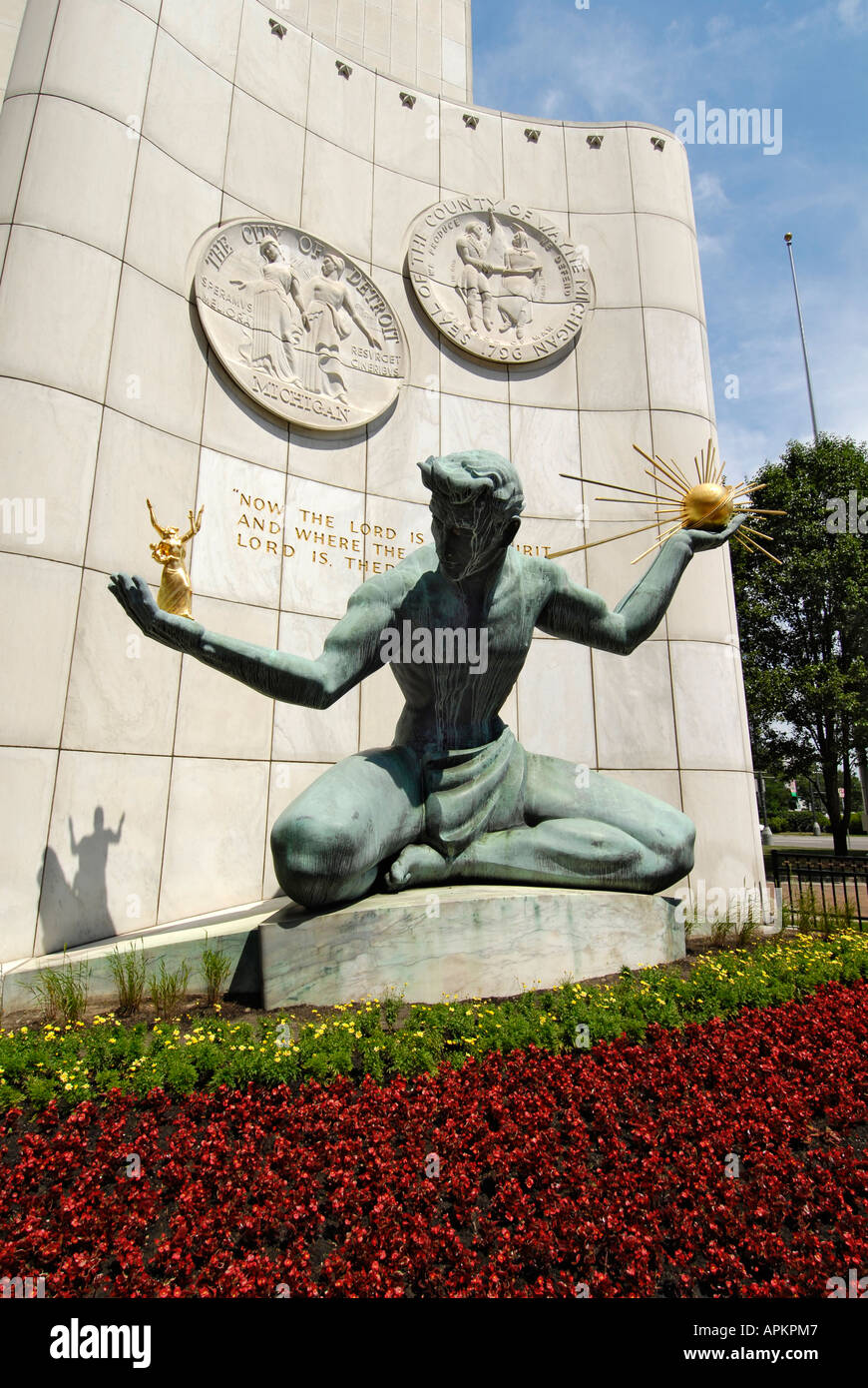 The Spirit of Detroit Stock Photo - Alamy