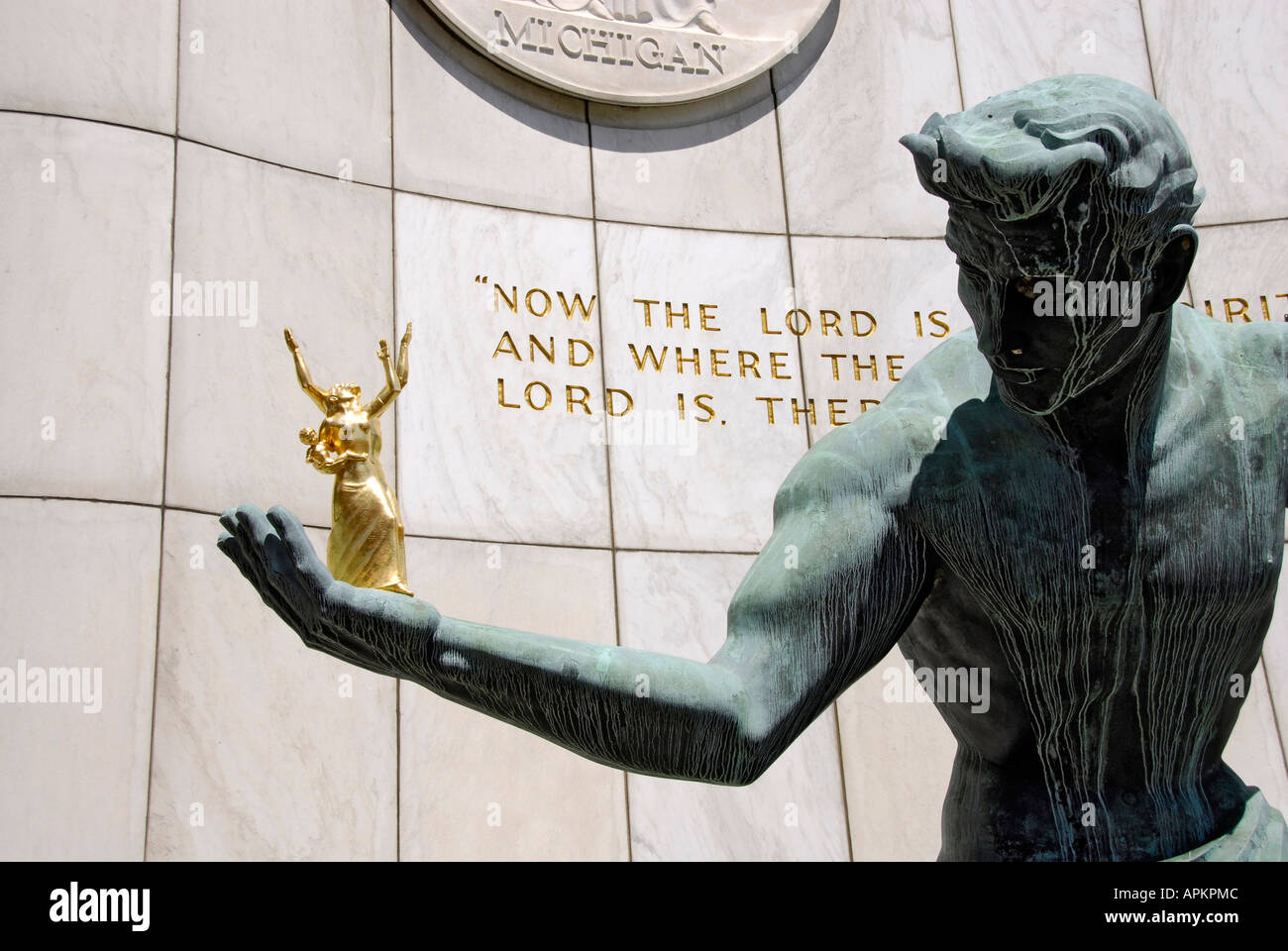 The Spirit of Detroit Stock Photo - Alamy