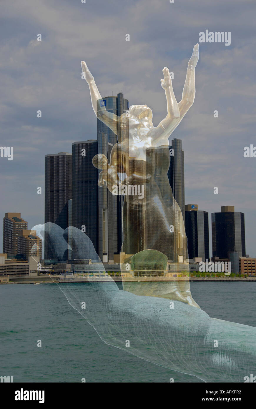 Detroit symbol hi-res stock photography and images - Alamy