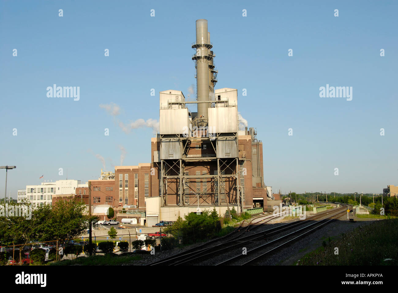 Power Plant in downtown Indianapolis Indiana IN Stock Photo - Alamy