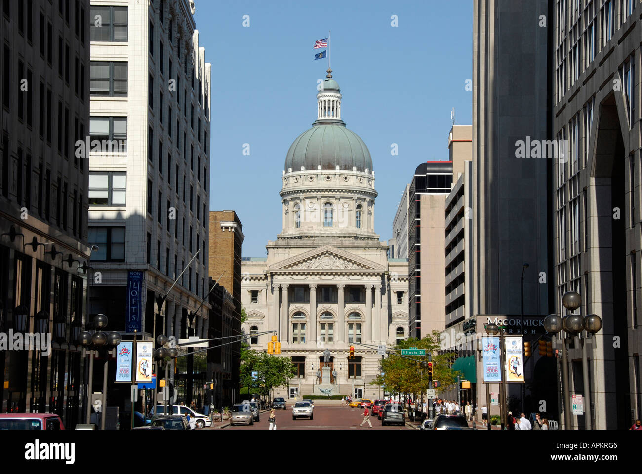 The State Capitol Building at Indianapolis Indiana IN Stock Photo - Alamy