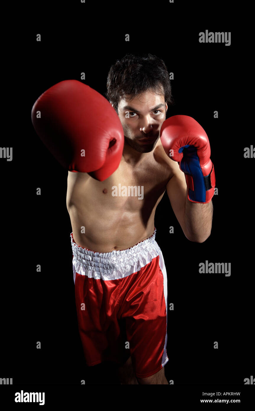 Boxer man exercising Stock Photo - Alamy
