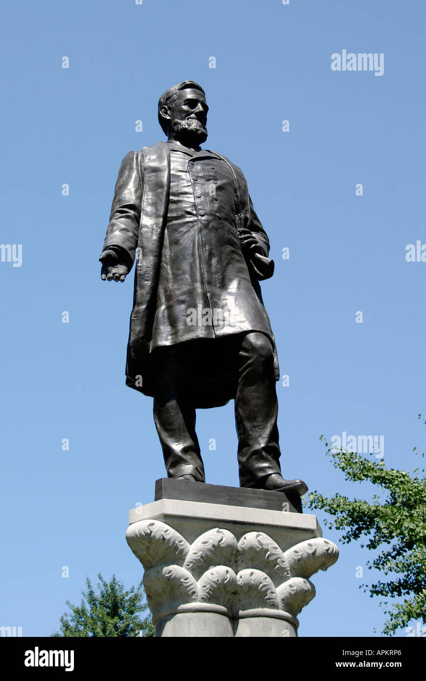 Colfax statue located downtown Indianapolis Indiana IN Stock Photo - Alamy