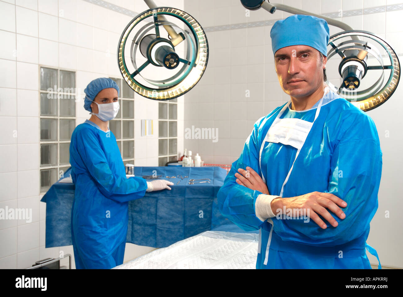 Doctors at surgery room Stock Photo - Alamy