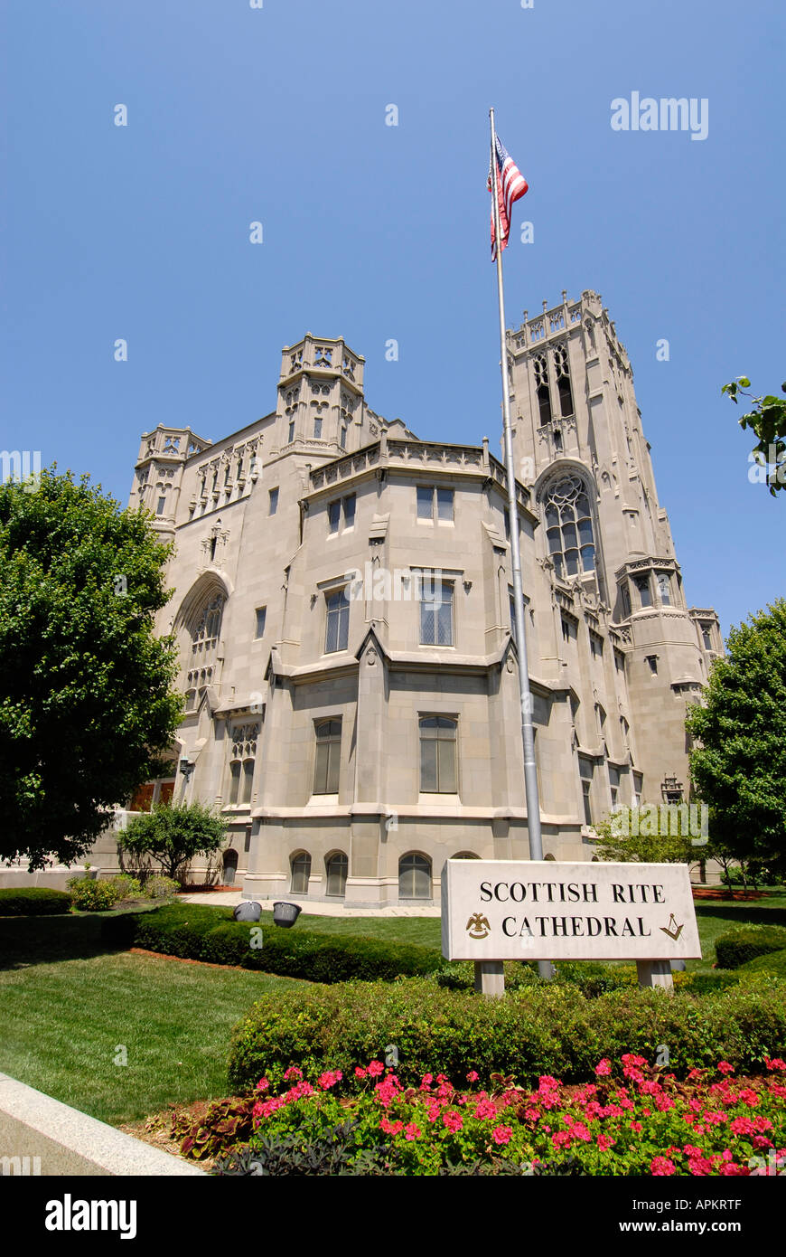 Scottish Rite Cathedral downtown Indianapolis Indiana IN Stock Photo ...
